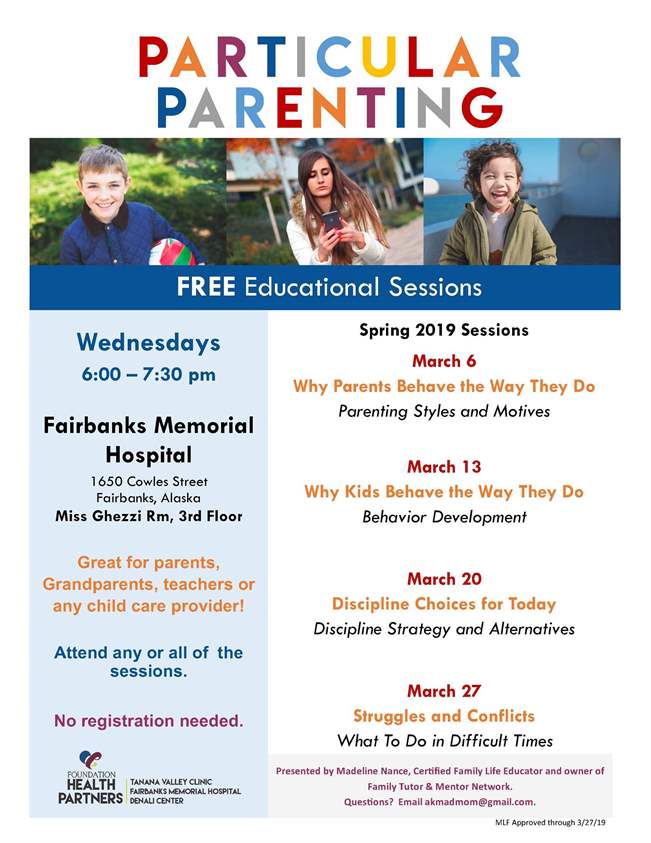 Particular Parenting Spring Sessions - Foundationhealthpartners